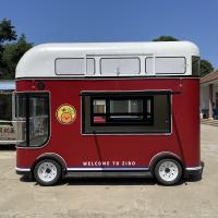 China Customized Mobile Fruit Salad Beverage Coffee Milk Tea Beer Ice Cream Cart for Market for sale