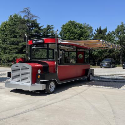 China Electric Mobile Food Truck for Cold Drinks Fruit Juice Beer Milk Tea Coffee and Snacks for sale