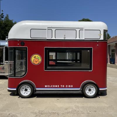 China Fruit Salad Beverage Coffee Milk Tea Beer Ice Cream Mobile Beer Tow Bus Truck Trailer Cart for sale