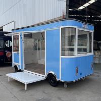 China Electric Mobile Commodity Daily Necessities Retail Shop Food Snack Truck Trailer Cart for sale