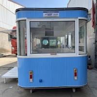 China Electric Mobile Commodity Daily Necessities Retail Shop Food Snack Truck Trailer Cart for sale