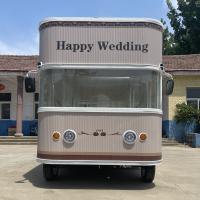China Electric Mobile Wedding Photo Commodity and Retail Shop Food Snack Trailer Boutique Cart for sale