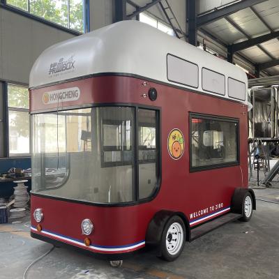 China Mobile Sales of Fruit Salad Beverage Coffee Milk Tea Beer Ice Cream Truck Mobile Cart for sale