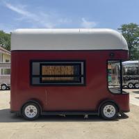 China Mobile Sales of Fruit Salad Beverage Coffee Milk Tea Beer Ice Cream Truck Mobile Cart for sale