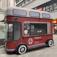China Mobile Sales of Fruit Salad Beverage Coffee Milk Tea Beer Ice Cream Truck Mobile Cart for sale