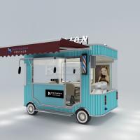 China Electric Mobile Hair Cut Salon Barber Shop Style Design Van Truck Trailer Cart for 2023 for sale