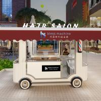 China Electric Mobile Hair Cut Salon Barber Shop Style Design Van Truck Trailer Cart for 2023 for sale