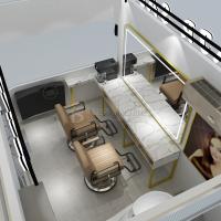 China Electric Mobile Hair Cut Salon Barber Shop Style Design Van Truck Trailer Cart for 2023 for sale