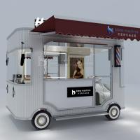 China Electric Mobile Hair Cut Salon Barber Shop Style Design Van Truck Trailer Cart 2023 Outlet for sale