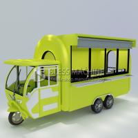 China Customized 1.5KW-4.5kw Three Wheels Electric Scooter Food Cart Tuk Tuk Mobile Kitchen Tricycle for sale