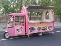 China Beverage Coffee Van for Flour Mill Application Design Electric Tricycle Ape Food Truck for sale