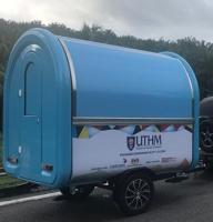 China Vacuum Tyre Mobile Food Carts with Grilled Sausage Machine and Stainless Steel Design for sale
