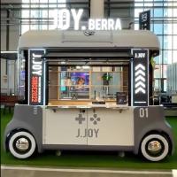 China 4 Road Wheels Mobile Phone Accessories Repair Shop Truck Trailer Cart Boutique 2023 Outlet for sale