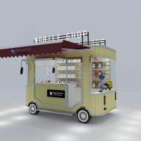 China 4 Road Wheels Mobile Phone Accessories Repair Shop Truck Trailer Cart Boutique 2023 Outlet for sale