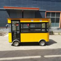 China 4 Wheels Mobile Food Trucks for Hot Dog Carts and Catering Concession Coffee Food Trailer for sale
