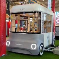 China 2023 Electric Mobile Commodity Grocery Handiwork Artware Shop Van Truck Trailer Cart for Hotels for sale