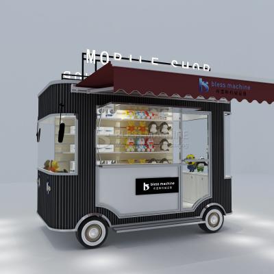 China Farms Electric Mobile Commodity Grocery Handiwork Artware Shop Van Truck Trailer Cart for sale