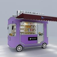 China Farms Electric Mobile Commodity Grocery Handiwork Artware Shop Van Truck Trailer Cart for sale