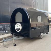China Mobile Coffee Milk Tea Fast Food Snack Tow Trailer Cart for Dairy Products Affordable for sale