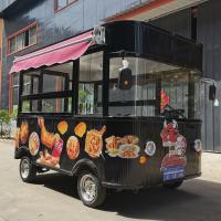 China Commercial Catering Electric Mobile Fried Chicken Combo Cart for Snacks and Beverages for sale