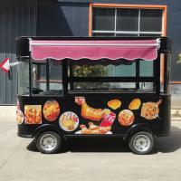 China Commercial Catering Electric Mobile Fried Chicken Combo Cart for Snacks and Beverages for sale