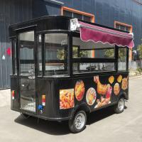 China Commercial Catering Electric Mobile Fried Chicken Combo Cart for Snacks and Beverages for sale