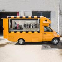 China Outdoor Fast Food Carts Crepe Food Truck with Snack Mobile Kitchen Cooking Equipments for sale