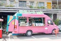 China Street Food Kiosk Coffee Cart with Full Kitchen and Chiller Freezer Machine for sale