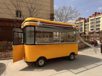 China External Power  Motor Food Truck Van Kitchen Square Style Electric Ice Cream Car 4x2 for sale