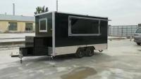 China 110v/220v Meat Processing Plants Drivable Crepe Trailer Food Truck Cafe with Full Kitchen for sale