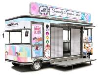 China Eco-Friendly Food Truck for Fast Snack Dining Customization Mobile Food Bus for sale