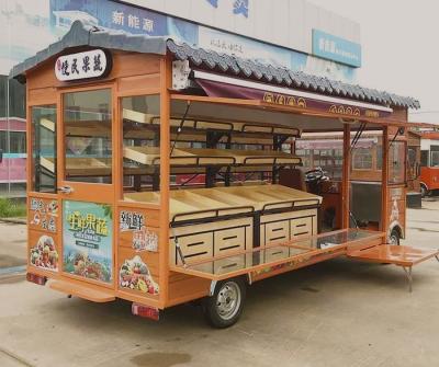 China Customized Mobile Food Vending Trailer Multifunctional Fruit and Vegetables Vehicle for sale