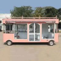 China 2023 Electric Mobile Hair Salon Barber Shop Dresser Van Truck Trailer Boutique Cart for sale