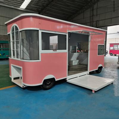 China 2023 Electric Mobile Hair Cut Salon Barber Shop Dresser Van Truck Trailer Boutique Cart for sale