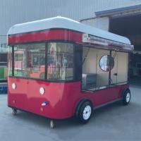 China 4wheels Outlet Customized Fruit Salad Beverage Coffee Milk Tea Beer Ice Cream Trailer for sale