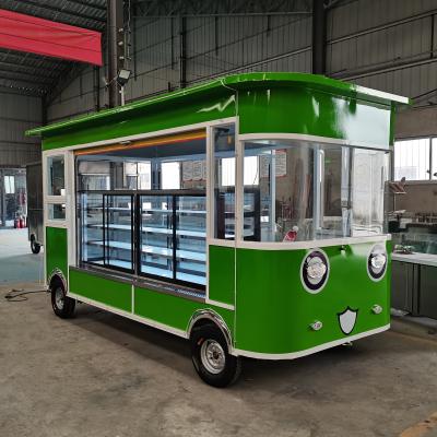 China Customized 2023 Fast Food Snacks and Alcoholic Beverages Van Truck for End Customers for sale