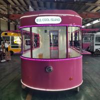 China 110v/220v Voltage 2022 Mobile Food Snack Ice Cream Cold Drink Coffee Milky Tea Van Truck Trailer Boutique for sale