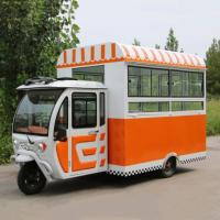 China Outlet Multipurpose Mobile Electric Fast Food Snack Tricycle with 1000kg Capacity for sale