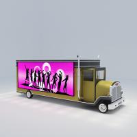 China 2022 Electric Mobile T-show Clothing Make Up Modelling Van Truck Trailer for Outlet for sale