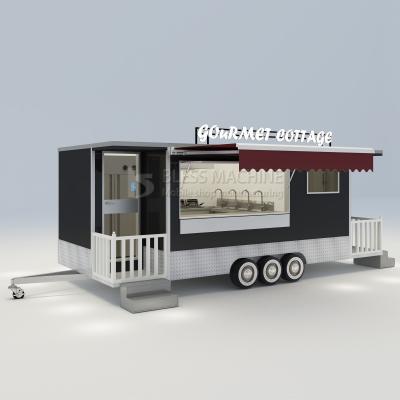 China Conveniently Equipped Mobile House Cottage Food Snack Tow Trailer with Toilet and Bed for sale