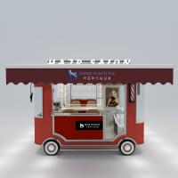 China 1000kg Electric Mobile Hair Cut Shave Perm Style Salon Barber Shop Van Truck Trailer for sale