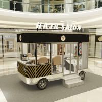 China 1000kg Electric Mobile Hair Cut Shave Perm Style Salon Barber Shop Van Truck Trailer for sale