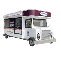 China 110v/220v Electric Mobile Street Fast Food Snack Catering Van Truck Trailer Kiosk Cart for sale