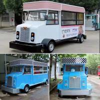 China 110v/220v Electric Mobile Street Fast Food Snack Catering Van Truck Trailer Kiosk Cart for sale