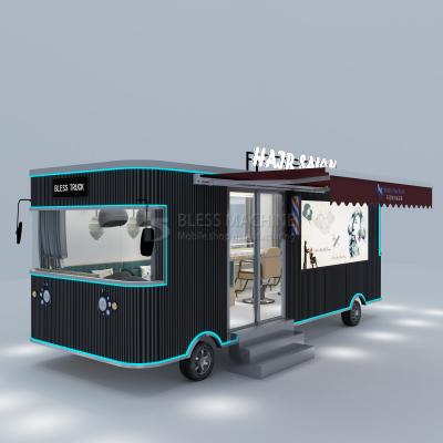 China 2022 Flour-Based Electric Mobile Hair Cut Salon Van for Meat Processing Plants Outlet for sale