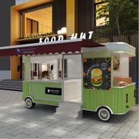 China Leisure Fast Food Equipment Electric Mobile Snack Beverage Catering Van Truck Trailer Kiosk Cart for sale