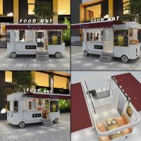 China Leisure Fast Food Equipment Electric Mobile Snack Beverage Catering Van Truck Trailer Kiosk Cart for sale