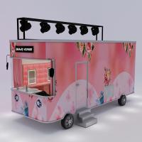 China Outlet Electric Mobile T-show Clothing Shoes Bag Shawl Make Up Modelling Van Truck Trailer for sale