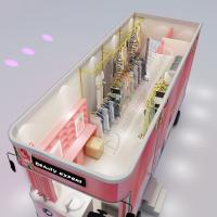 China Outlet Electric Mobile T-show Clothing Shoes Bag Shawl Make Up Modelling Van Truck Trailer for sale