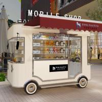 China Universal Electric Mobile Commodity Shop Van Truck Trailer Cart Galvanized Steel for sale
